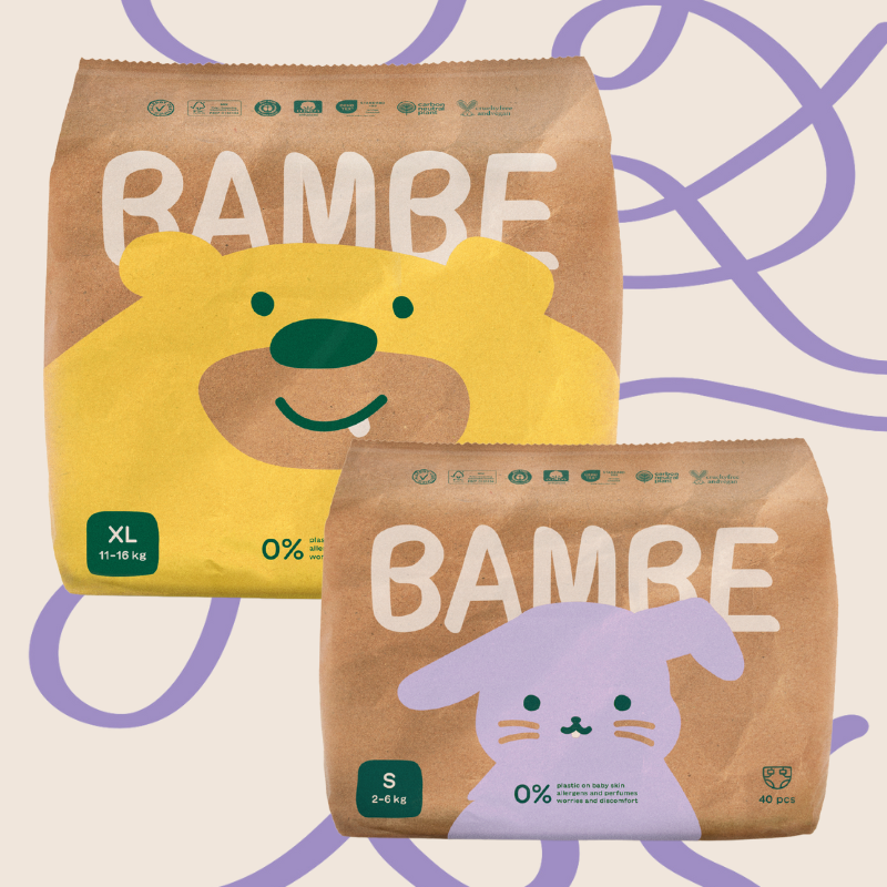 Gentle eco nappies for real life | Bambe